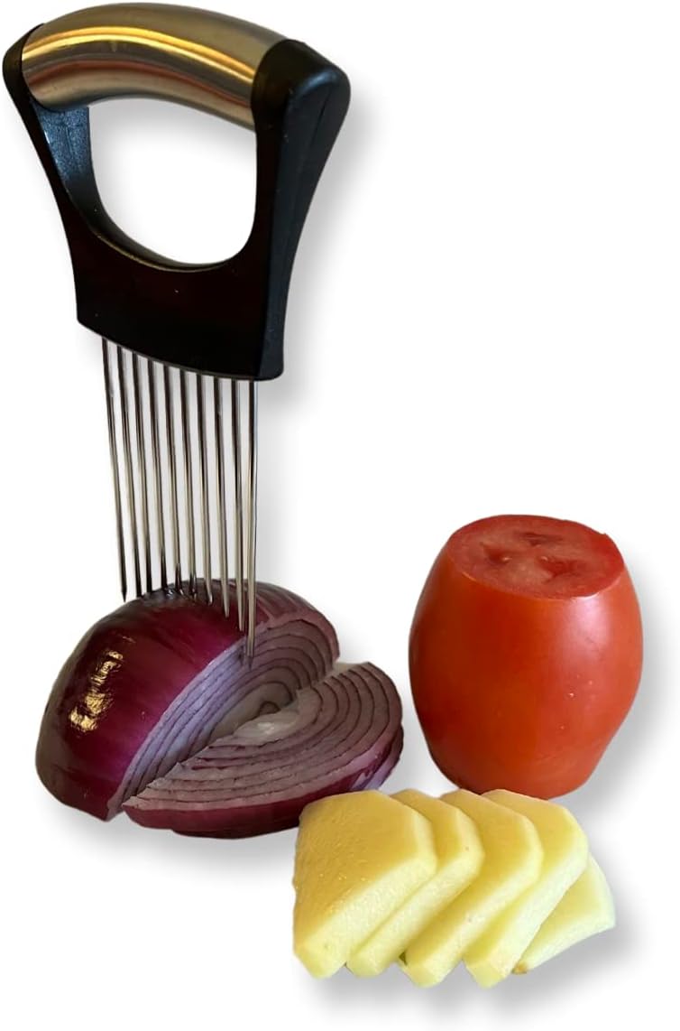 Amazon.com: stainless steel Onion Holder-Vegetable cutter guide-Meat ...