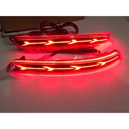 CARMART Car reflector Led Brake Light for Rear Bumper compatible for ...