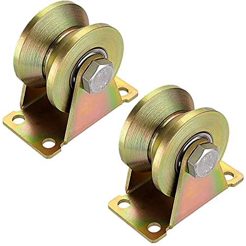 Lyplus Heavy Duty 3-Inch V-Groove Caster Wheels - Smooth Rolling with ...