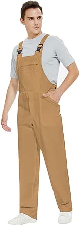 WORK IDEA Work Dungarees for Men Multi Pocket Technology Men's Work ...