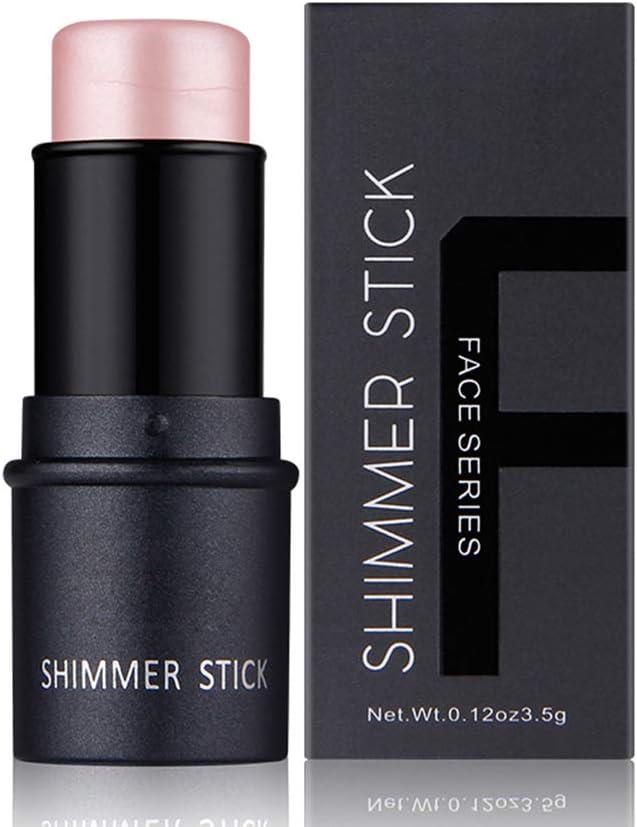 Amazon.com: Ownest 2 Colors Highlighter Stick, Shimmer Cream Powder ...
