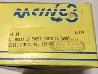 Amazon.co.jp: レーシング43/RACING43 1/43 ランチアデルタ HF TOTIP PORTO 93 AGO 500個 ...