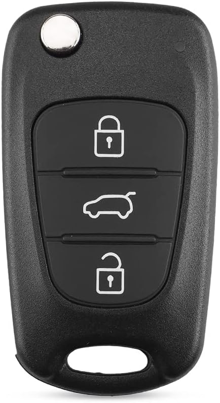 3 Buttons Flip Key Fob Case with Uncut Blade For Hyundai i20 i30 ix35 ...