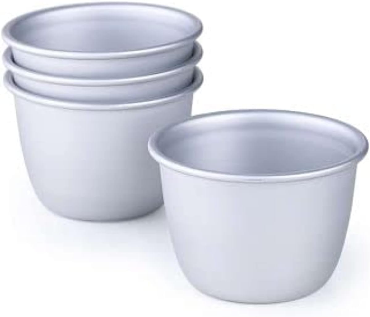 50 Bakery Direct Round Disposable foil Pudding Dishes/basins : Amazon ...