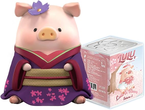 Amazon.com: Aven Rabbit LuLu The Piggy Bloom Sakura Series Blind Box ...