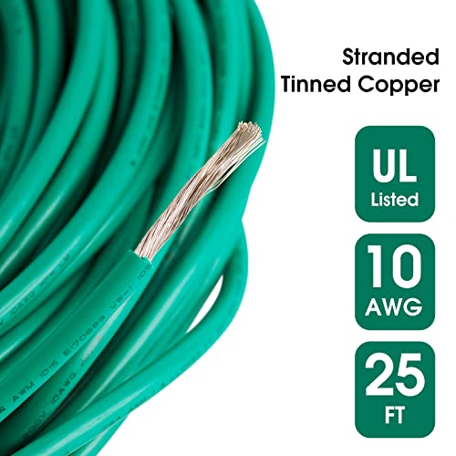 Snapklik.com : GOUNENGNAIL-Stranded Tinned Copper Grounding Wire 10 AWG ...