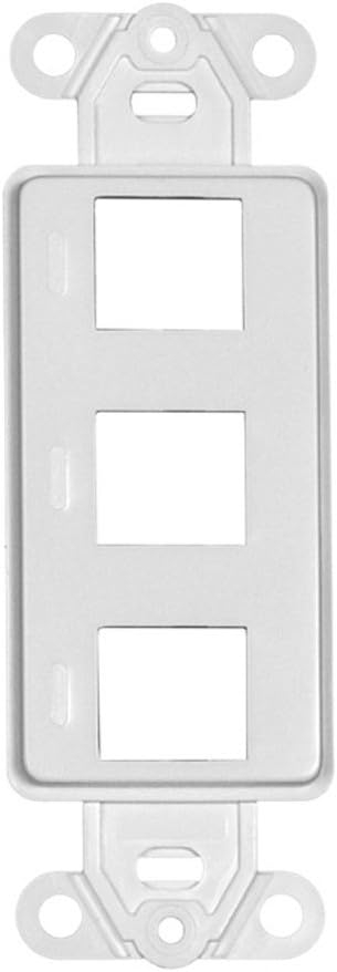 Amazon.com: Monoprice 106829 2-Gang Wall Plate for Keystone 2 Hole ...