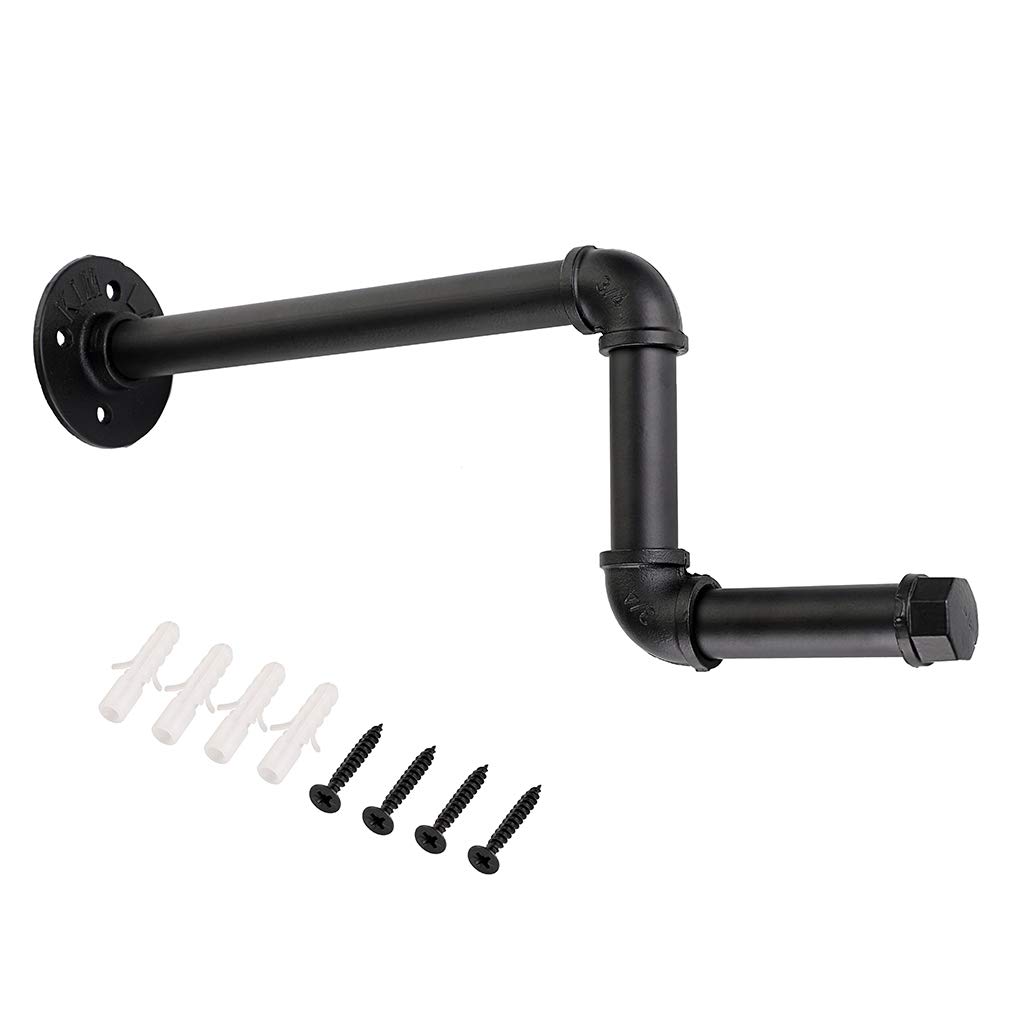 Buy SUMNACON Wall Mounted Industrial Pipe Clothes Hanging Pole Rustic ...