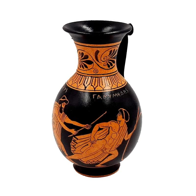 Amazon.com: Ancient Greek Olpe 16cm,Red Figure Pottery,God Zeus with ...