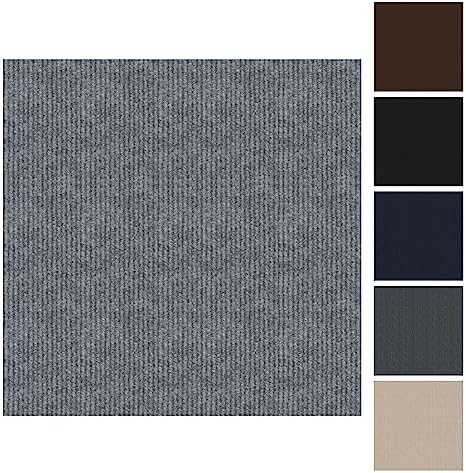 CUCOS Carpet Tiles Peel and Stick, Squares Carpet Floor Tile 12” x 12 ...