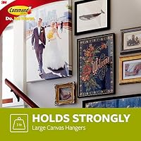 Amazon.com: Command Large Canvas Hangers, Indoor Use, 3-Hooks, 4-Strips ...