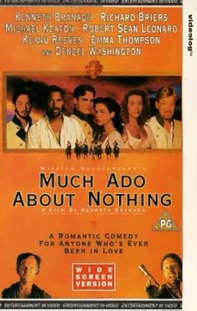 Much Ado About Nothing [VHS] : Kenneth Branagh, Richard Clifford ...