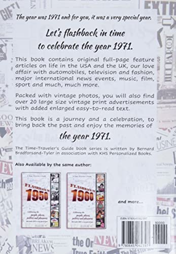 Snapklik.com : Flashback To 1971 - A Time Travelers Guide: Perfect Birthday Or Wedding ...
