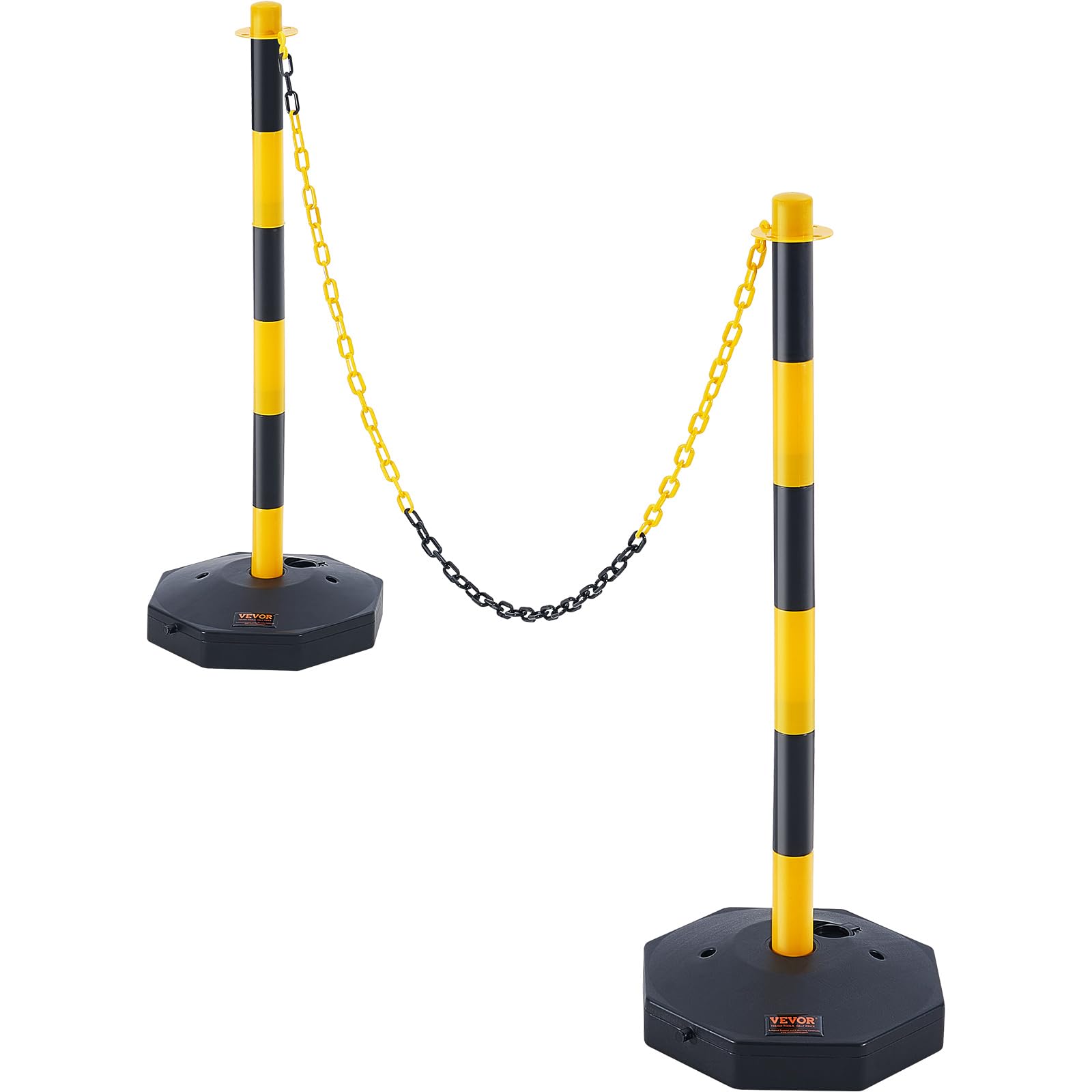 Buy VEVOR Adjustable Traffic Delineator Post Cones, 2 Pack, Traffic ...
