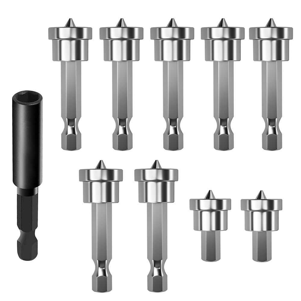 Saipe 10pcs Drywall Screw Depth Setter PH2 Magnetic Positioning ...