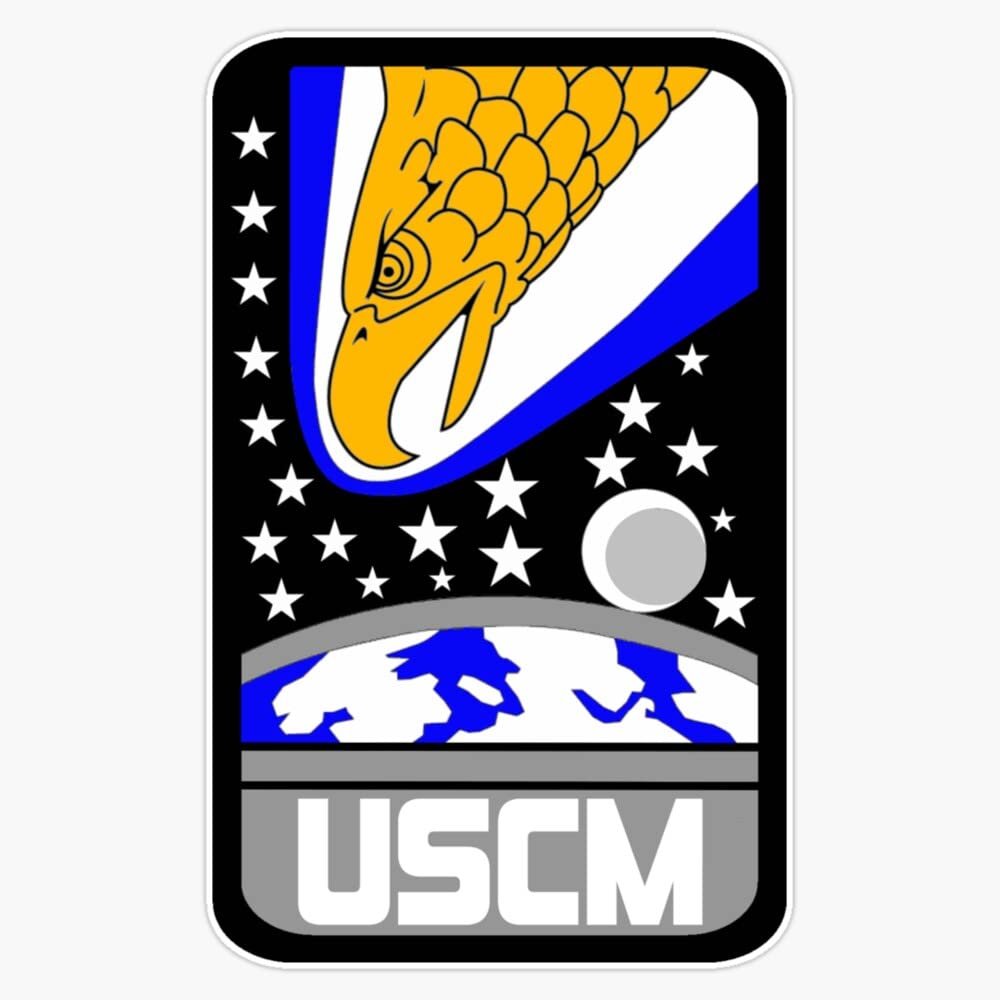 Amazon.com - Colonial Marines Eagle Symbol Bumper Sticker Vinyl Decal 5"