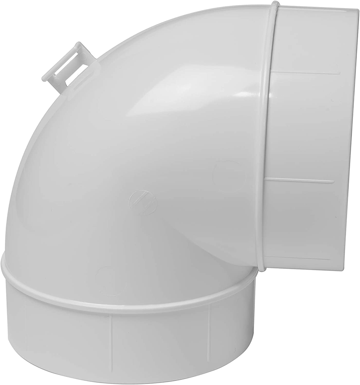 Vent Systems 90 Degree 4" Inch Elbow - Plastic Duct Pipe Connector ...