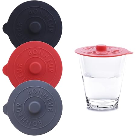Keweilian Silicone Cup Covers (Set of 4) ， Multicolored Silicone Lids ...