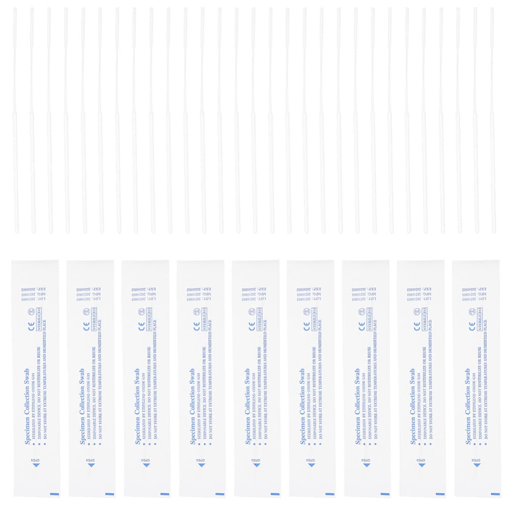 Buy Nasopharyngeal Swabs Flocked Nasal Swab: 200Pcs Disposable Specimen ...