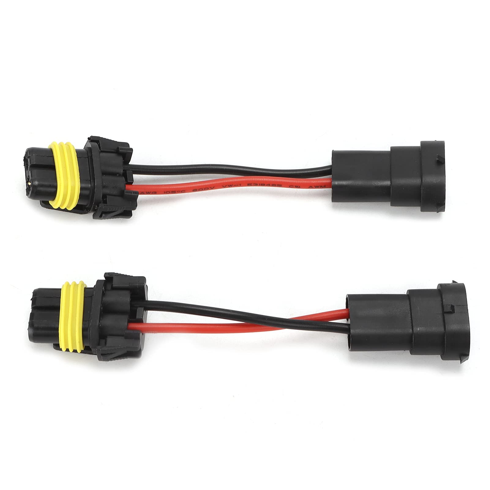 Amazon.com: Wire Connectors 12V to 24V Pair Headlight Wiring Connector ...
