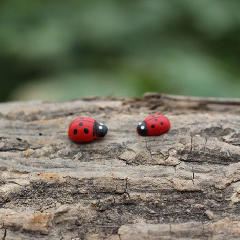 HERMOSO 18pcs/lot mini lady bugs smart insects beatle miniatures ...
