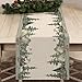 Amazon.com: Seliem Winter Forest Reindeer Pine Tree Table Runner ...