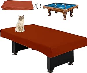 Amazon.com: Pool Table Cover Hard Top,8/9 Feet Billiard Table Dust ...