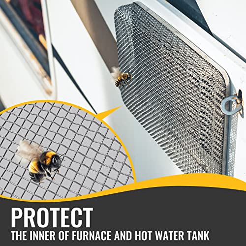 Snapklik.com : RV Furnace Vent Screen,RV Trailer Water Heater Cover ...