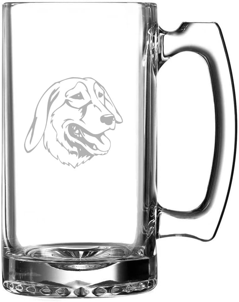 Amazon.com | Greek Harehound Dog Personalized Custom Etched 25oz Beer ...
