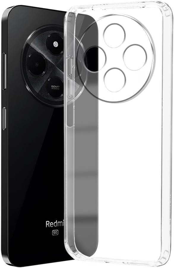 Amazon Brand - Solimo for Poco M7 5G Premium Transparent Soft Silicon ...