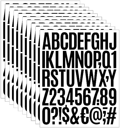 Amazon.com: 10 Sheets Large Letter Stickers, 500 Pcs 2 Inch Alphabet ...
