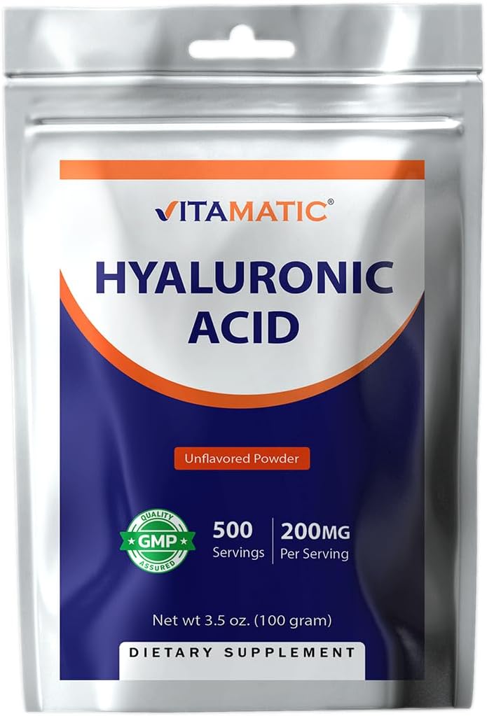 Amazon.com: Nutricost Hyaluronic Acid Powder 50 Grams - Water Soluble ...