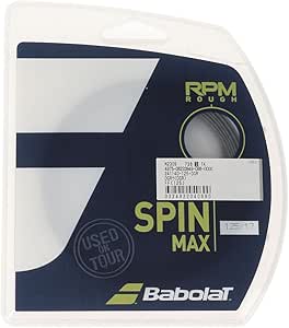 Amazon.com : Babolat RPM Rough Spin Max Tennis String (125/17, Black ...