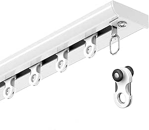 Amazon.com: BBHW Silent Sliding Curtain Track System, Aluminum Alloy ...