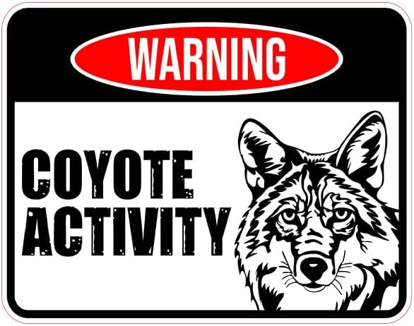 Amazon.com : Motto Lita Classic Framed Paws Plus, Warning Coyote ...
