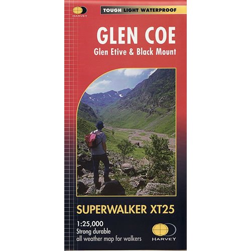 Glen Coe - Glen Etive Map: Amazon.co.uk: Harvey Maps: Books