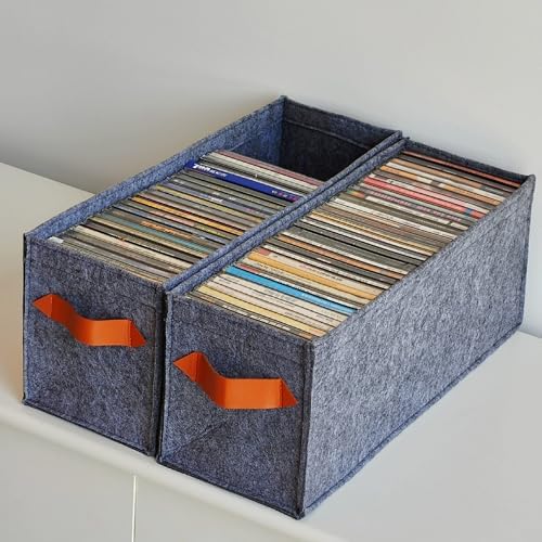 Amazon.com: Allenkwok CD Storage Box, Felt CD Case Organizer with ...