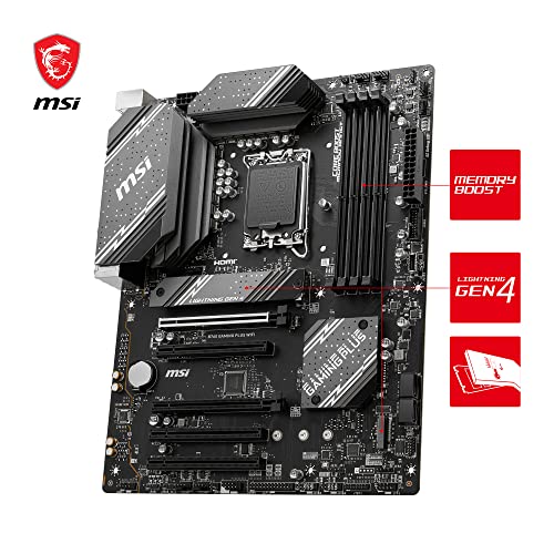 MSI B760 GAMING PLUS WIFI Motherboard, ATX – Supports Intel 12th & 13th ...