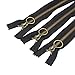 Amazon.com: YaHoGa 10PCS 12 Inch (30cm) #5 Antique Brass Plated Metal Zippers Bulk Close End ...