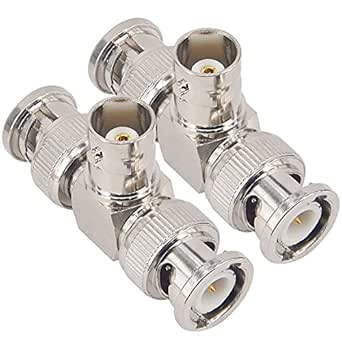 Amazon.com: Boobrie 2-Pack BNC Female to Dual BNC Male BNC Splitter 3 Way Video Connector BNC T ...