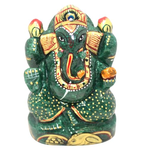 Buy Rajasthan Gems Aventurine Idol Statue Ganesha Ganesh Figurine ...