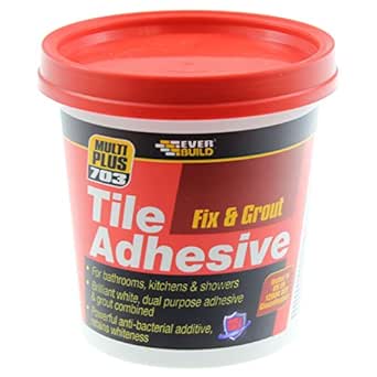 Everbuild Fix & Grout Tile Adhesive 703 500ml : Amazon.co.uk: DIY & Tools