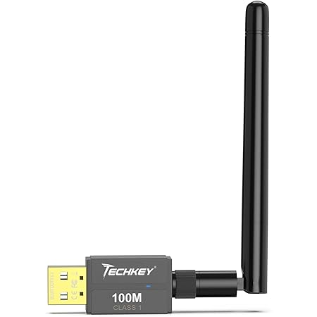 Amazon.com: Long Range Bluetooth Adapter for Desktop PC,Techkey 5.3+EDR ...
