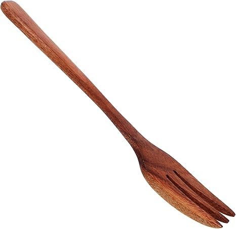 Amazon.com: Cabilock Wooden Fork Wood Steak Fork Appetizer Forks ...