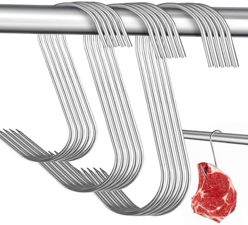 Amazon.com: 15 Pcs Stainless Steel Meat Hooks Butcher Hooks 3 Different ...
