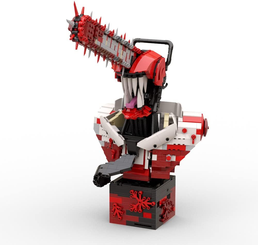 Amazon.com: Chainssaw Man Denji and Pochitta Building Set, Chainsawmen ...