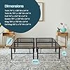 Amazon.com: Linenspa Folding Metal Platform Bed Frame - No Box Spring ...
