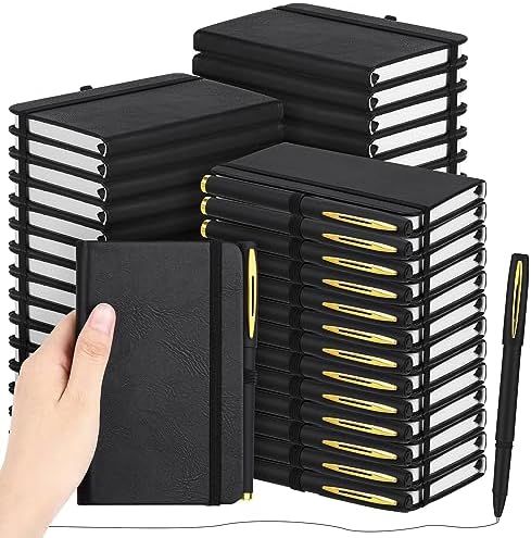 12 Pack 3x5 Pocket Notebooks - Mini Spiral Notepads, 60 Sheets Lined ...