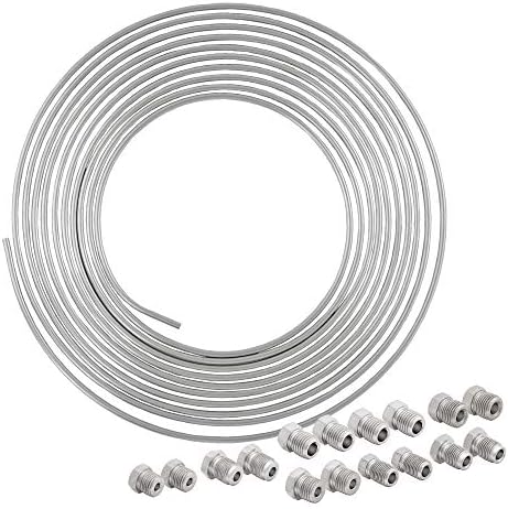 Amazon.com: The Stop Shop 3/16 Inch Stainless Steel Brake Lines with ...