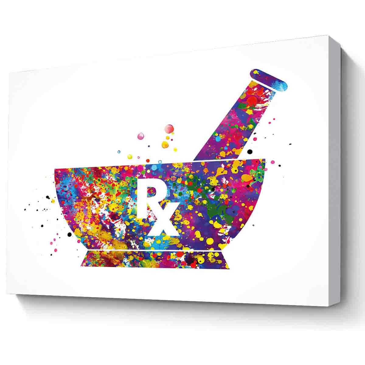 Amazon.com: MBARE Abstract Watercolor Wall Art,Pharmacist And ...